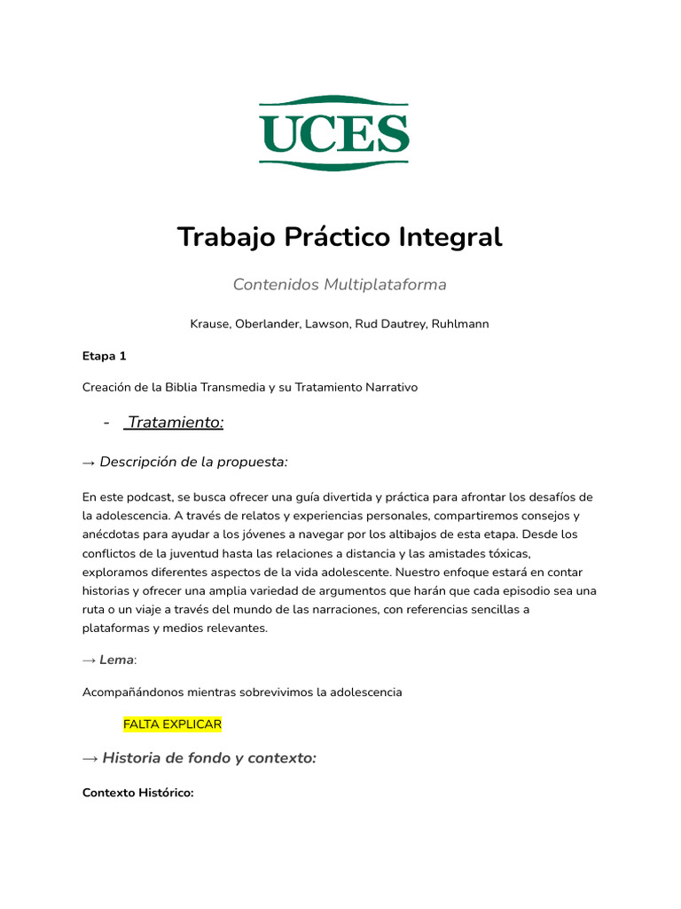 Contenido Multiplataforma | PDF | Podcast | Experiencia