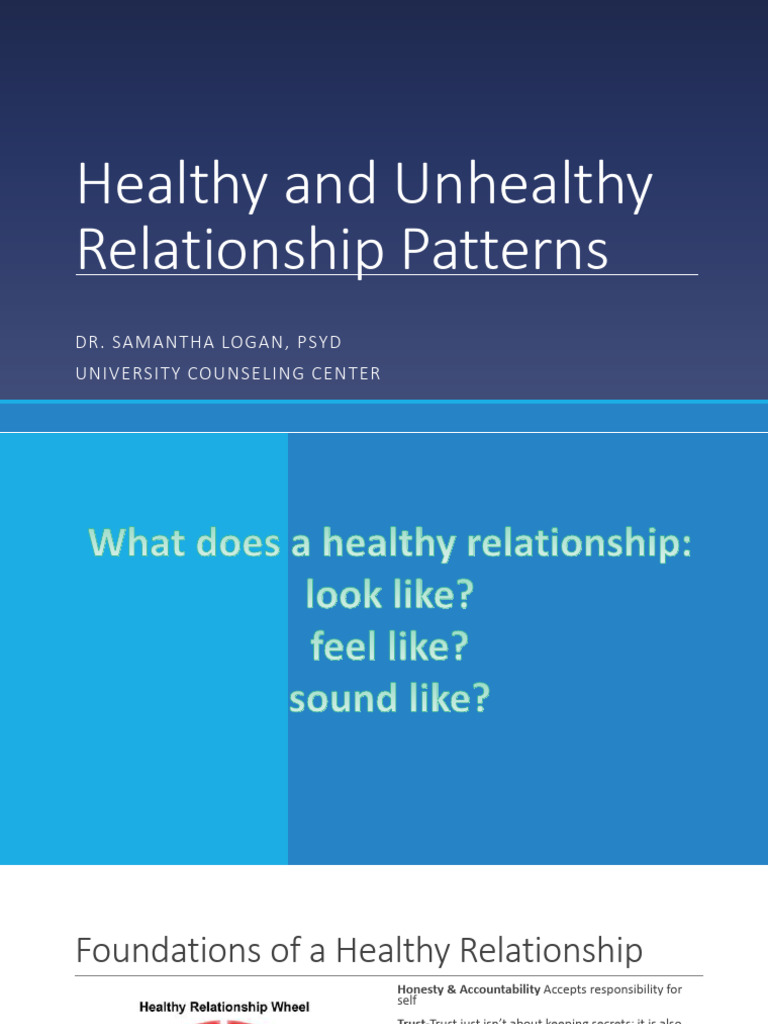 Healthy Relationships Pdf Psychotherapy Social Psychology