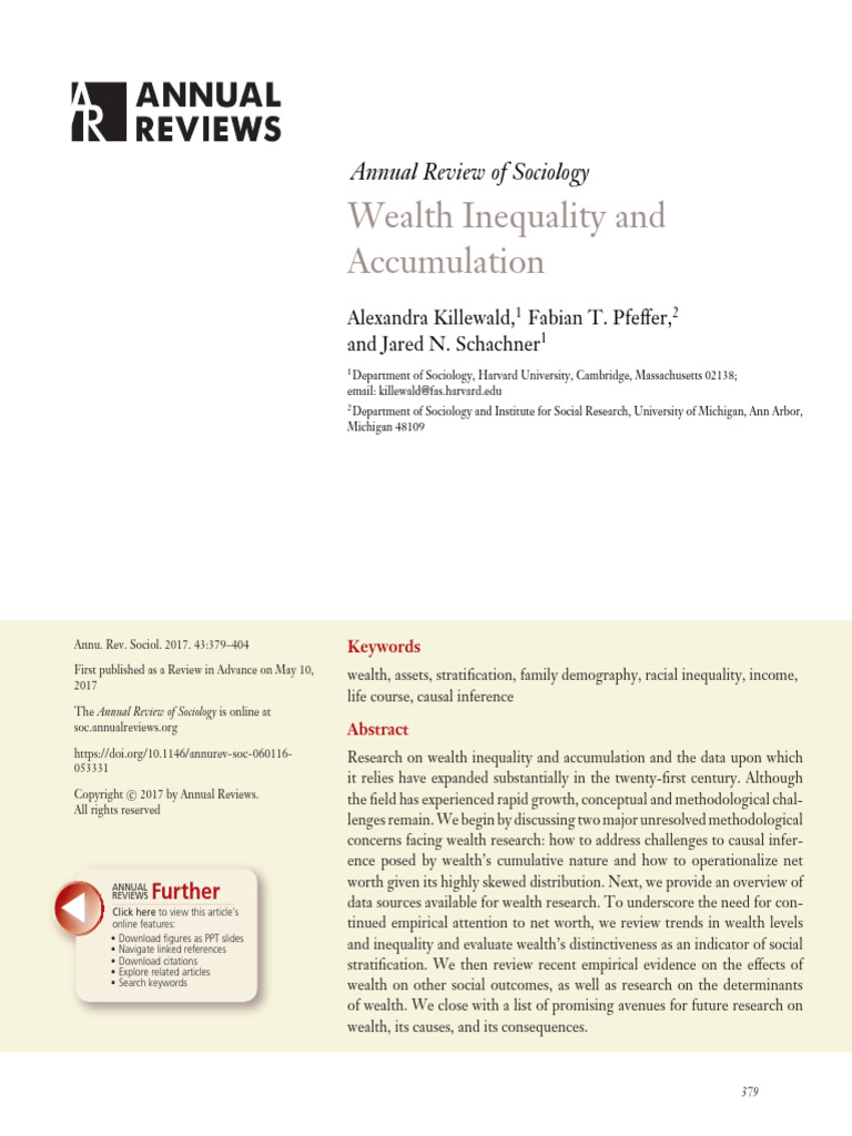 Wealth Inequality and Accumulation | PDF | Wealth | Dependent And Independent Variables