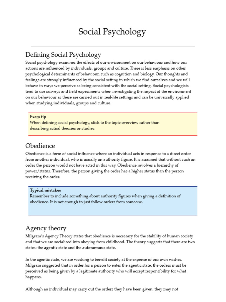 Social Psychology 1 | PDF | Obedience (Human Behavior) | Prejudices