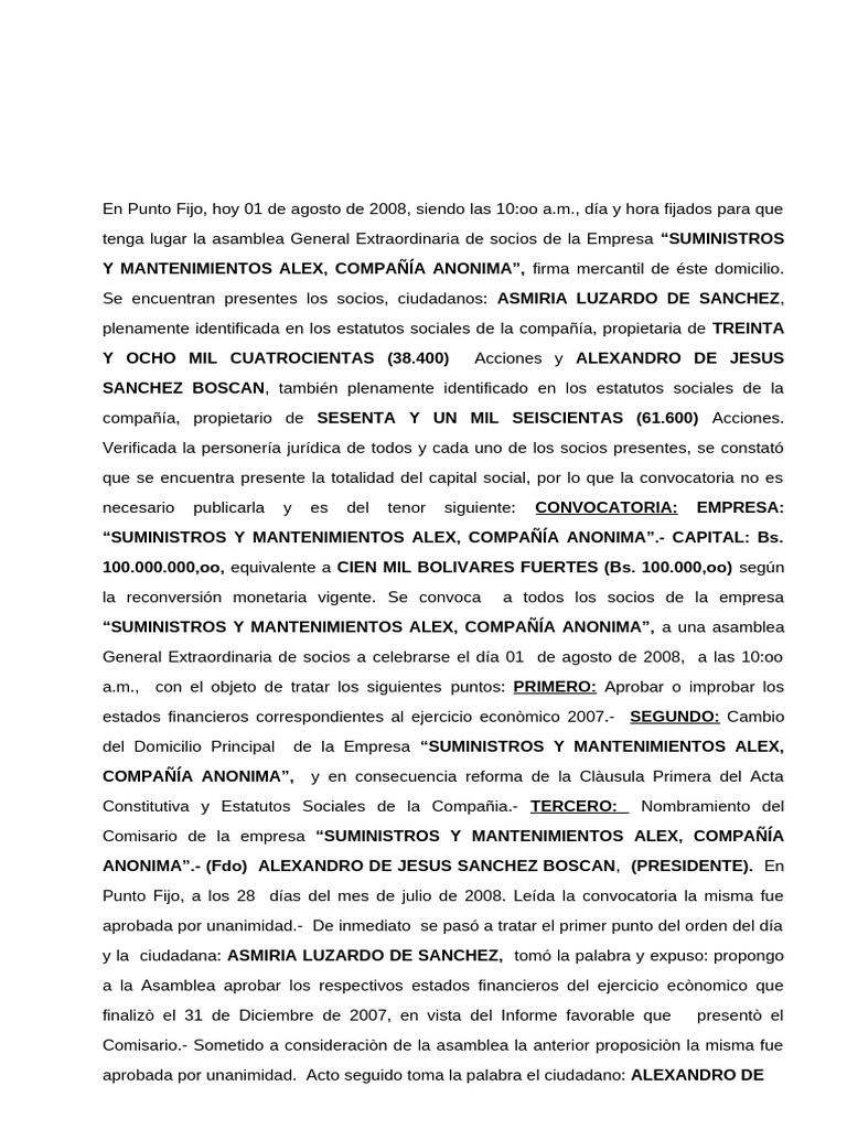 Acta Albin Alexander | PDF | Documento de identidad | Gobierno