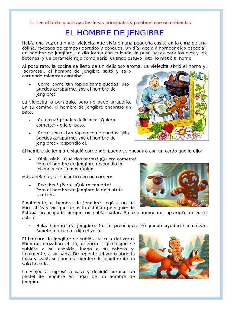 Ficha PL Lun 25 Hombre de Jengibre | PDF