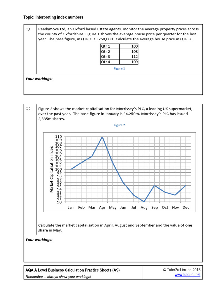 Interpreting Index Numbers 2 | PDF | Financial Economics | Market ...