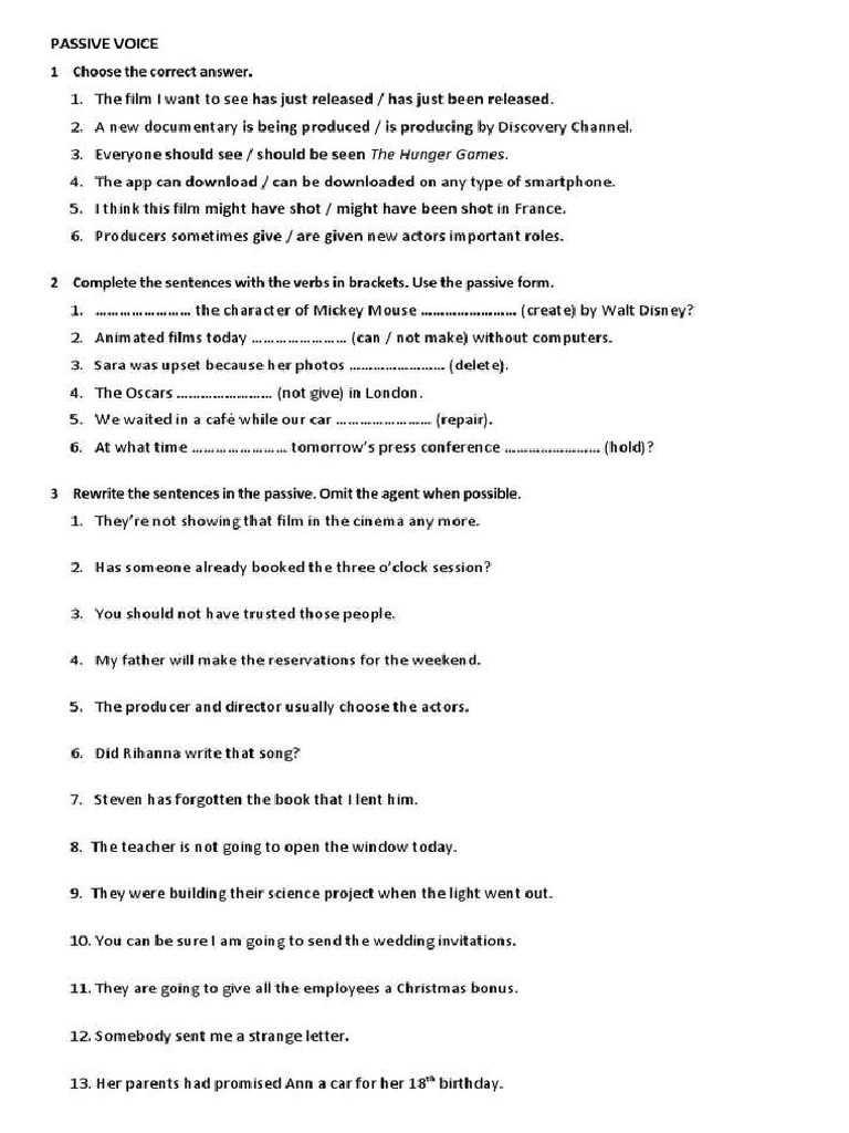 Grammar 4 Passive Voice | PDF