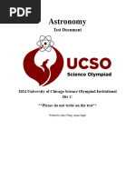 Science Olympiad Div C Astronomy Rules 2025 | PDF | Exoplanet | Stars