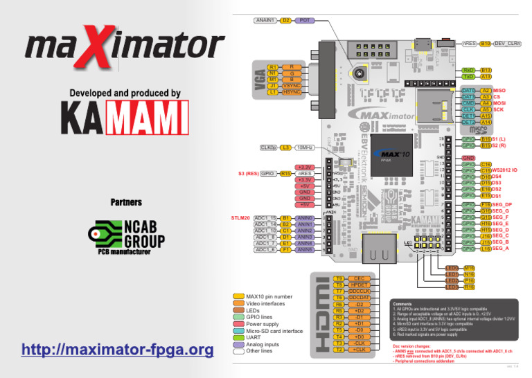 Maximator-Pin-Mapping-1-4 Specaheet | PDF | Electronics