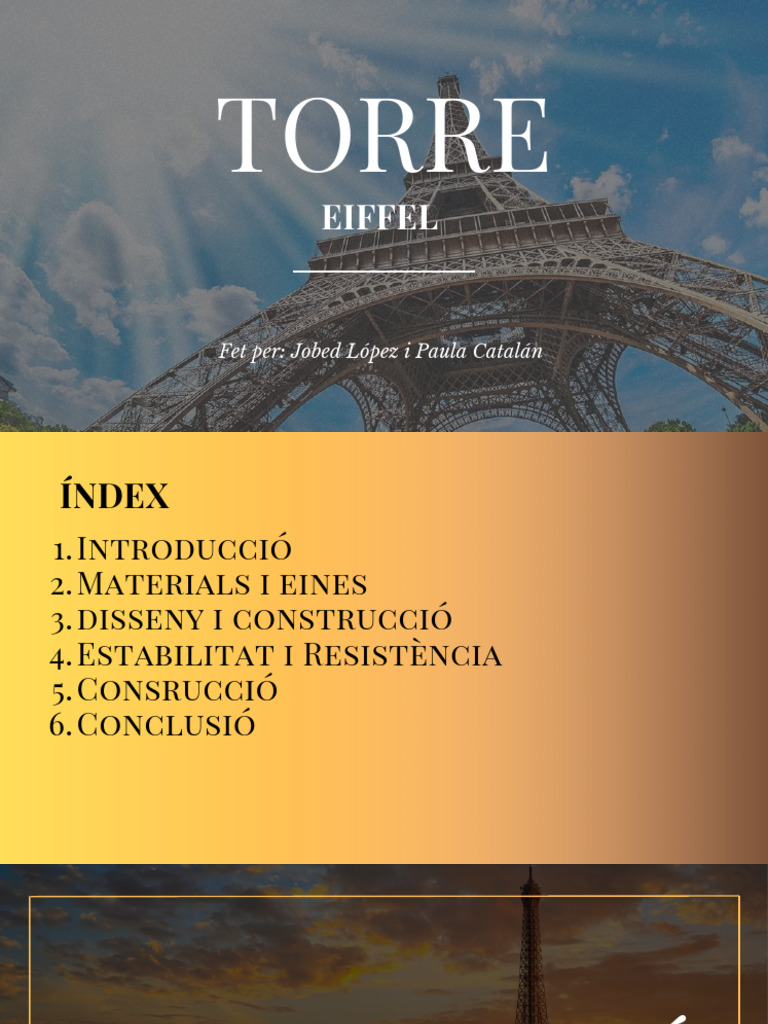 Presentació Tecno Torre Eiffel | PDF