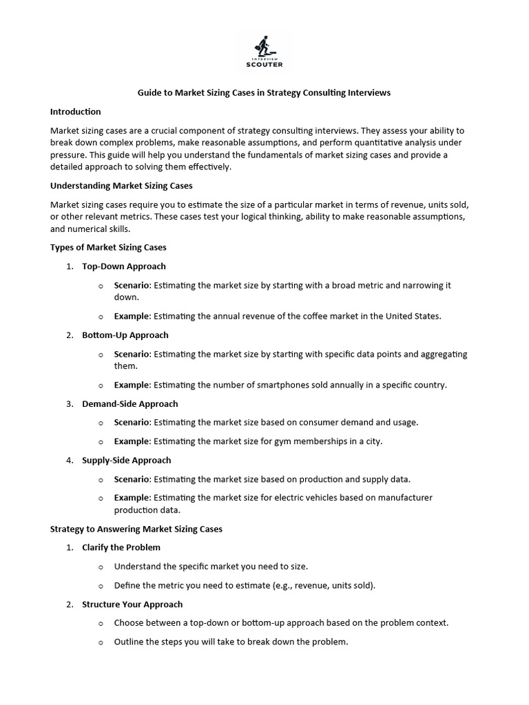Market Sizing | PDF | Smartphone | Critical Thinking