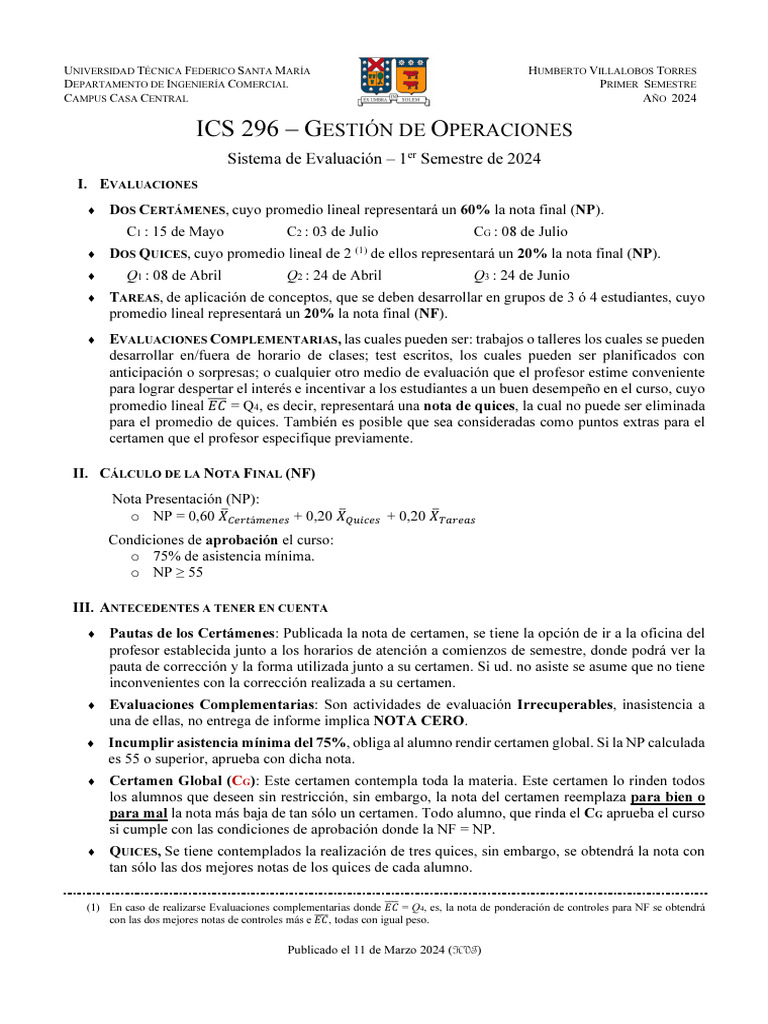 A.02 Sistema de Evaluación ICS 296 | PDF | Tecnología