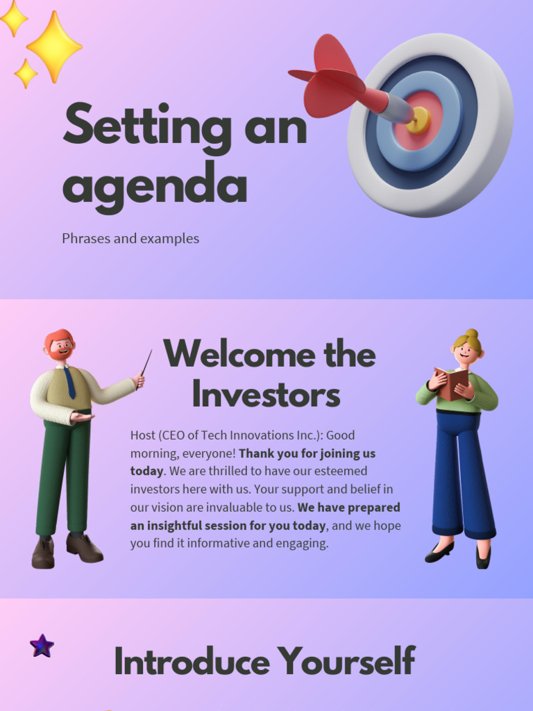 Setting an Agenda | PDF