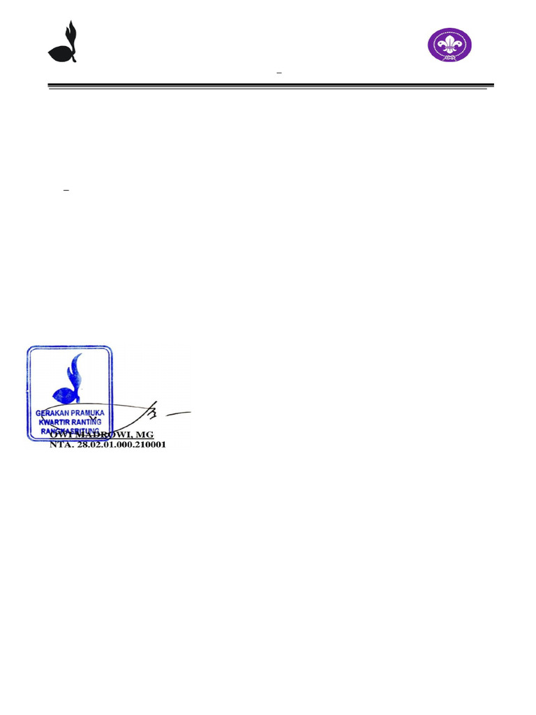 155 Surat Edaran KMD Kwartir Ranting Rangkasbitung Tahun 2024 Fix | PDF