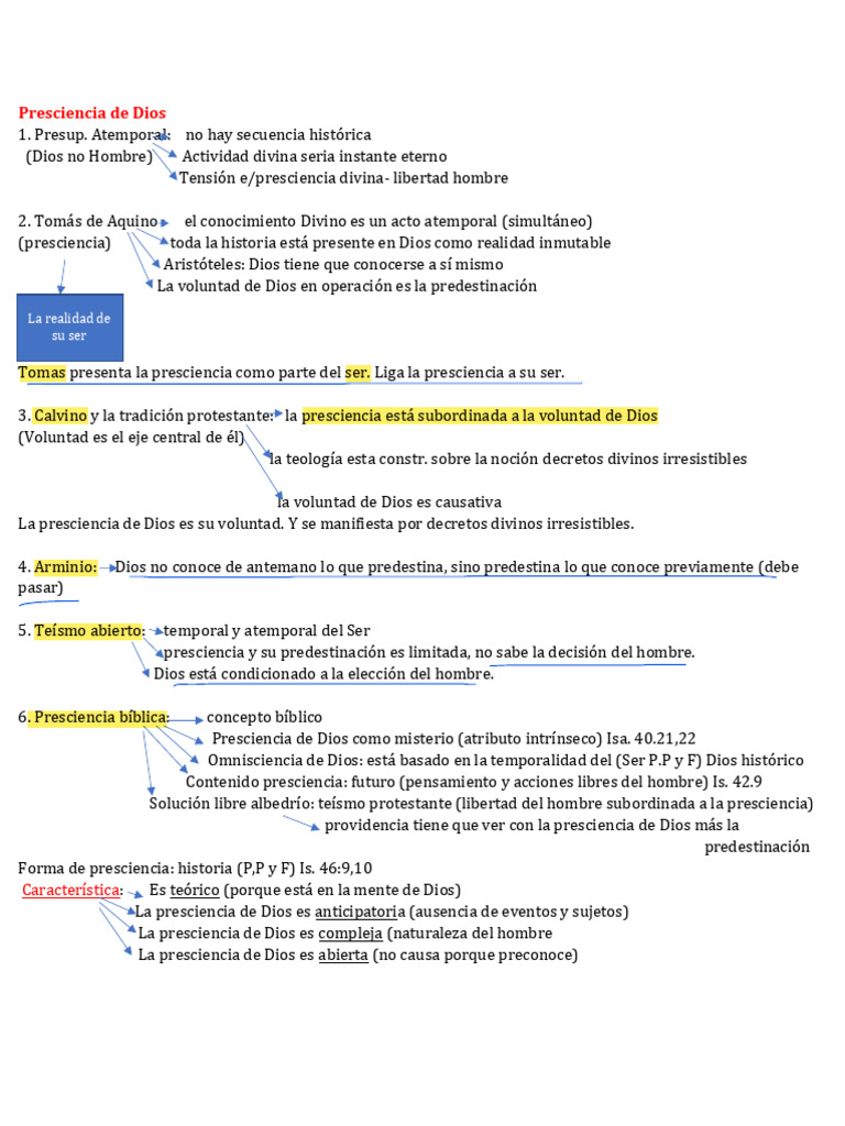 Presciencia de Dios | PDF | Predestinación | Dios