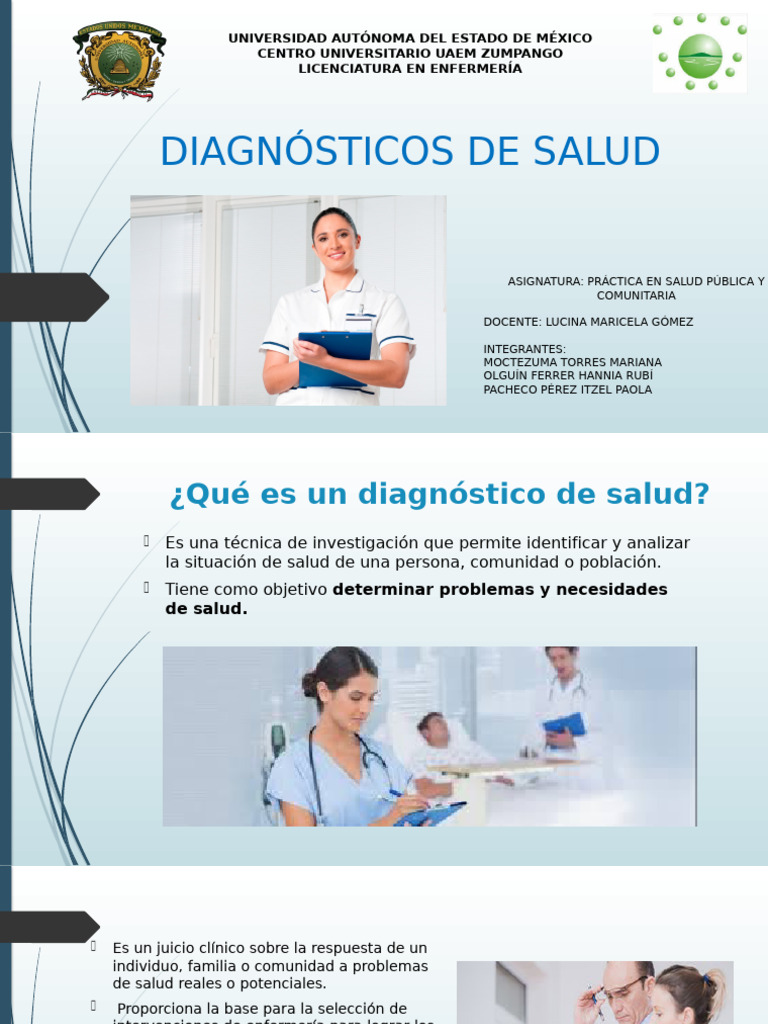 Diagnósticos de Salud | PDF | Enfermería | Salud pública
