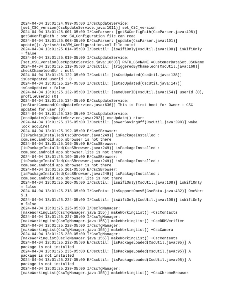 Csc Update Log Pdf Computer Science Computing