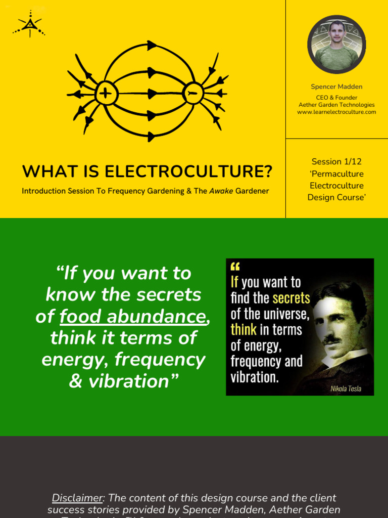 Electroculture Permaculture Course Part 1 | PDF | Soil | Plants