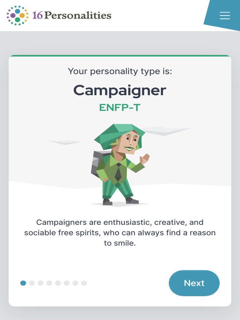 ENFP Personality (Campaigner) 16Personalities | PDF