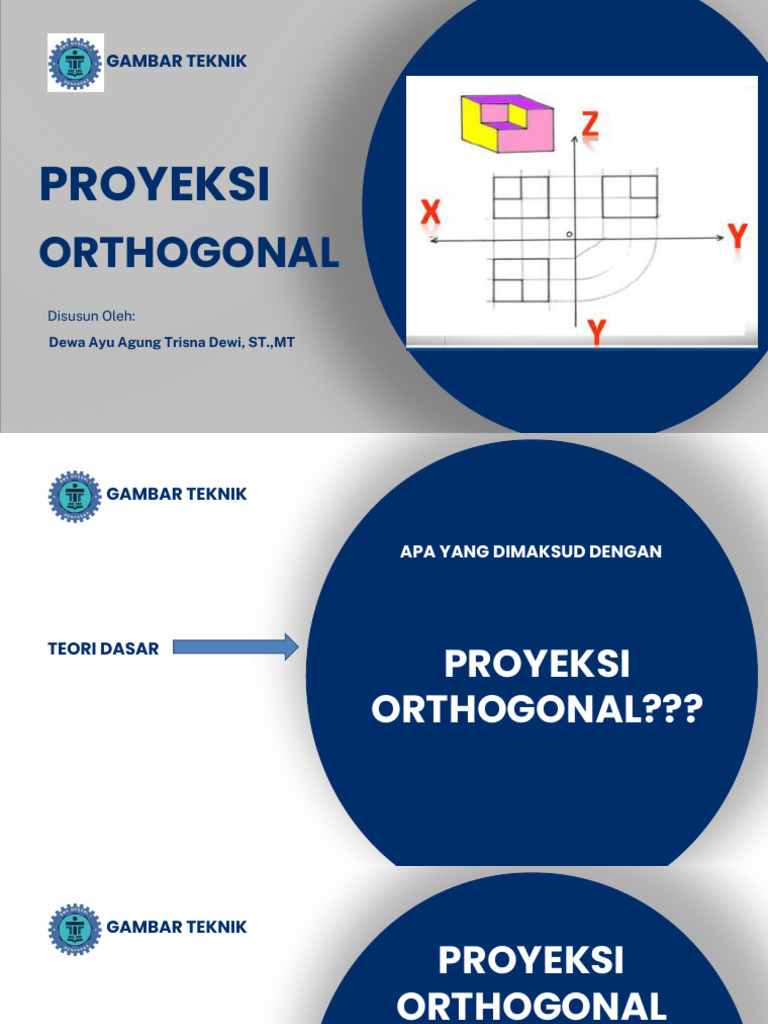 Proyeksi Orthogonal | PDF
