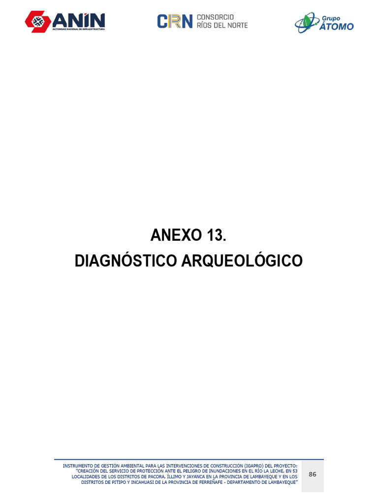Anexo 13. Diagnóstico Arqueológico | PDF | Arqueología | Cerámica