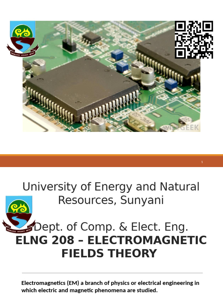 Electromagnetic Fields Theory Overview | PDF | Euclidean Vector ...