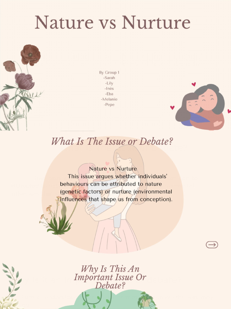 Nature Vs Nurture - Group 1 | PDF | Nature Versus Nurture | Twin