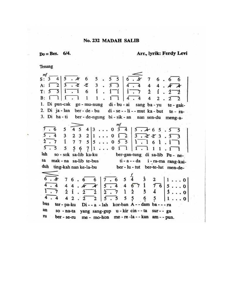 MADAH SALIB - Ferdy Levi | PDF
