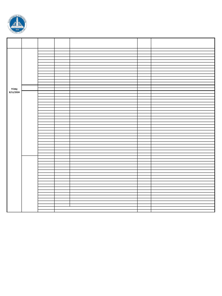 Midterm Exam Schedule Fall 2024 | PDF | Engineering | Automation