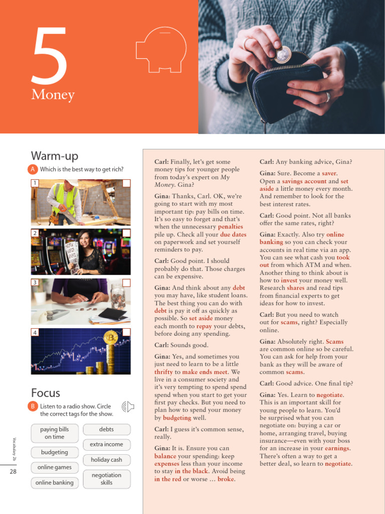 VOCAB SPIN 2b Lesson 05 | PDF | Banks | Debt