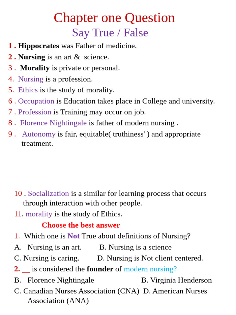Nursing Ethics and Principles Overview | PDF | Nursing | Autonomy
