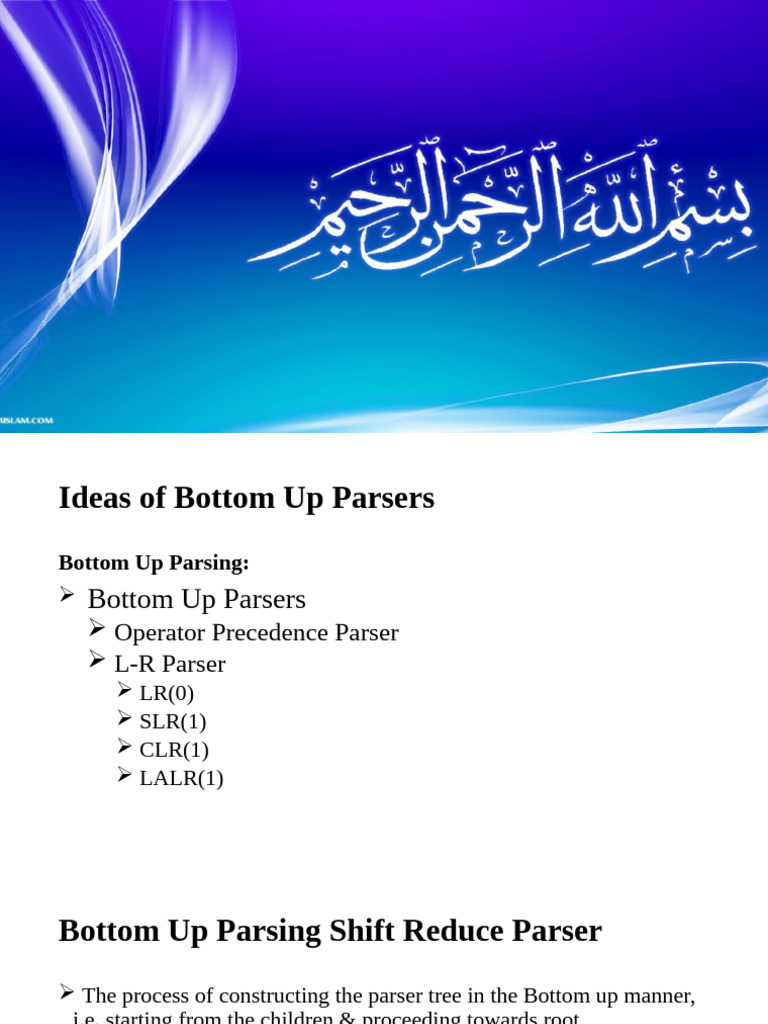 Lec 03. Bottom Up Parsers Parsing Shift Reduce Parser | PDF | Parsing ... Lec 03. Bottom Up Parsers Parsing Shift Reduce Parser | PDF | Parsing ...