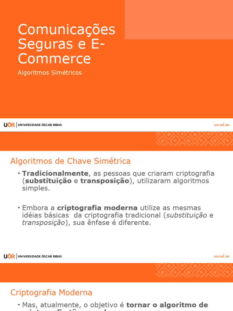 Algoritmos de Criptografia Simétrica e AES | PDF | Criptografia | Sigilo