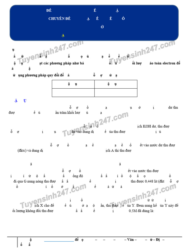 26.Đề thi - Lý thuyết và bài tập nâng cao | PDF