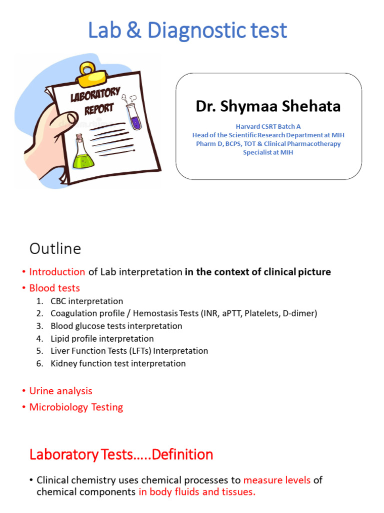 Final - Lab & Diagnostic Test | PDF | High Density Lipoprotein | Anemia