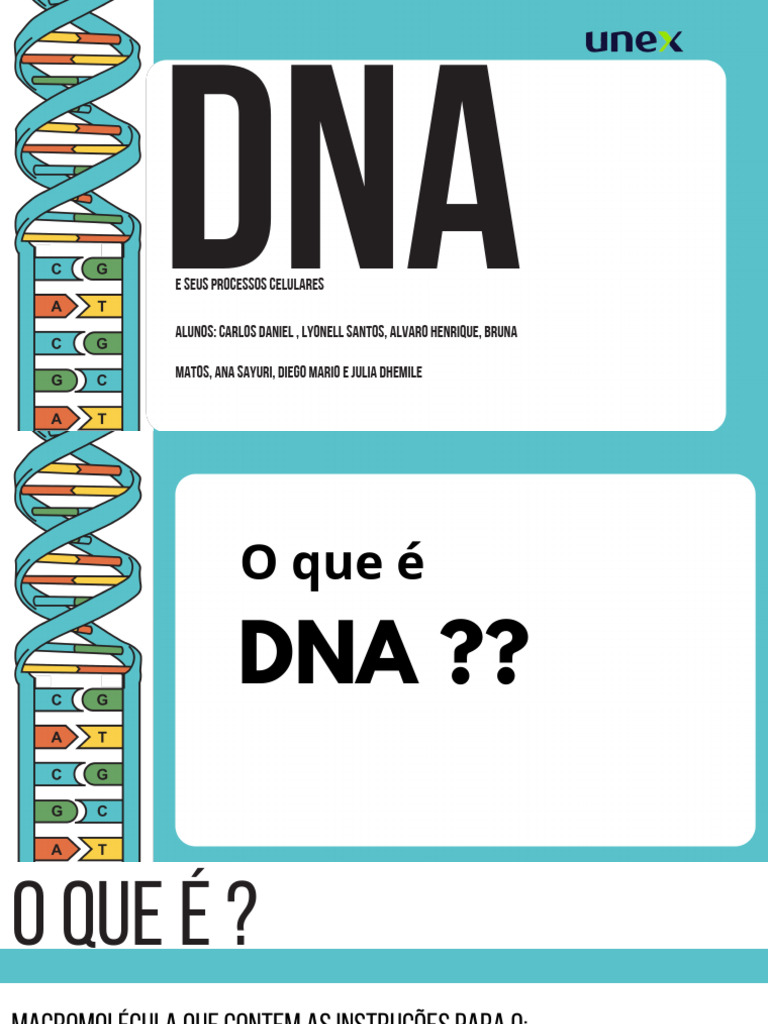 DNA Biology Science Education Presentation in Blue Orange Illustrated ...