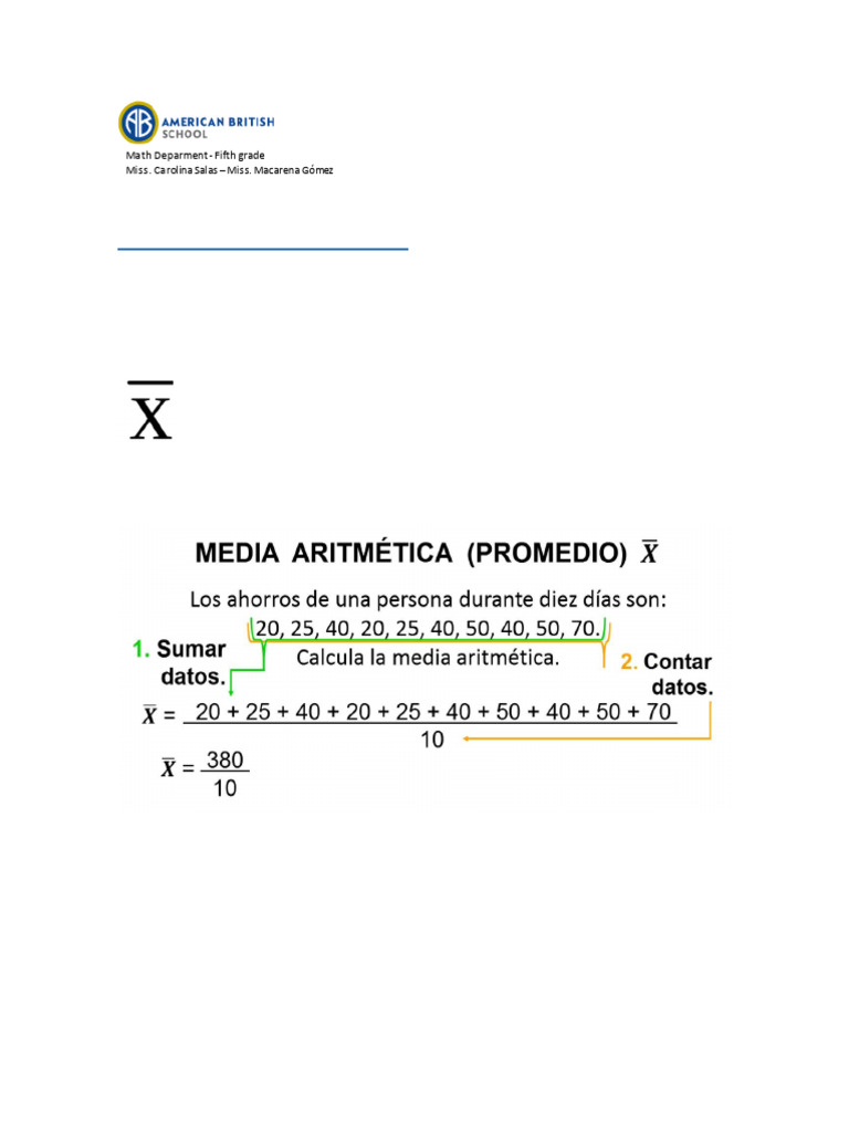 Promedio de Datos: Cálculo e Interpretación | PDF | Crecimiento ...