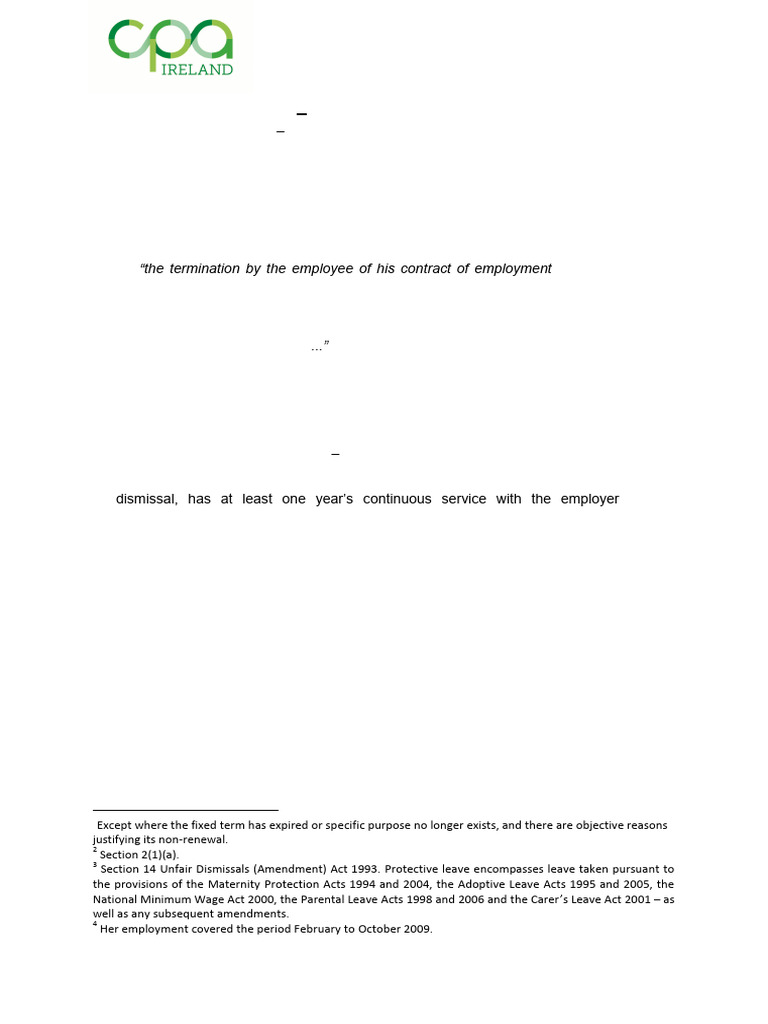 Understanding Constructive Dismissal Claims | PDF | Employment | Breach ...