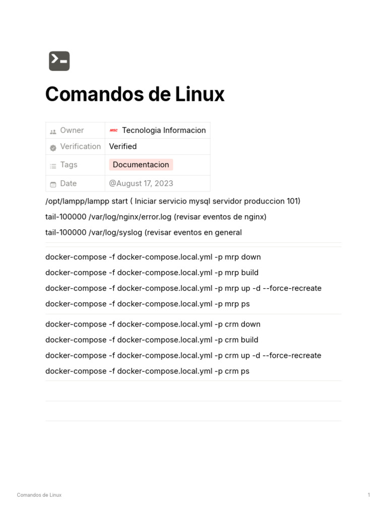 Comandos de Linux | PDF | Computers