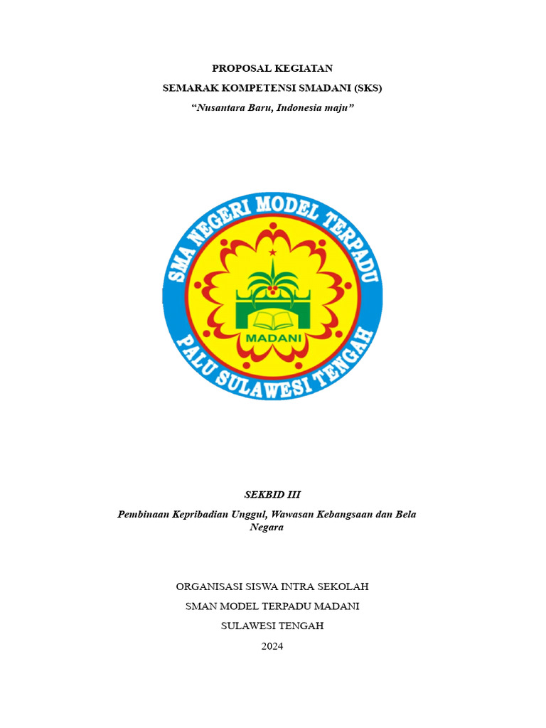 Proposal Kegiatan SKS-1 | PDF