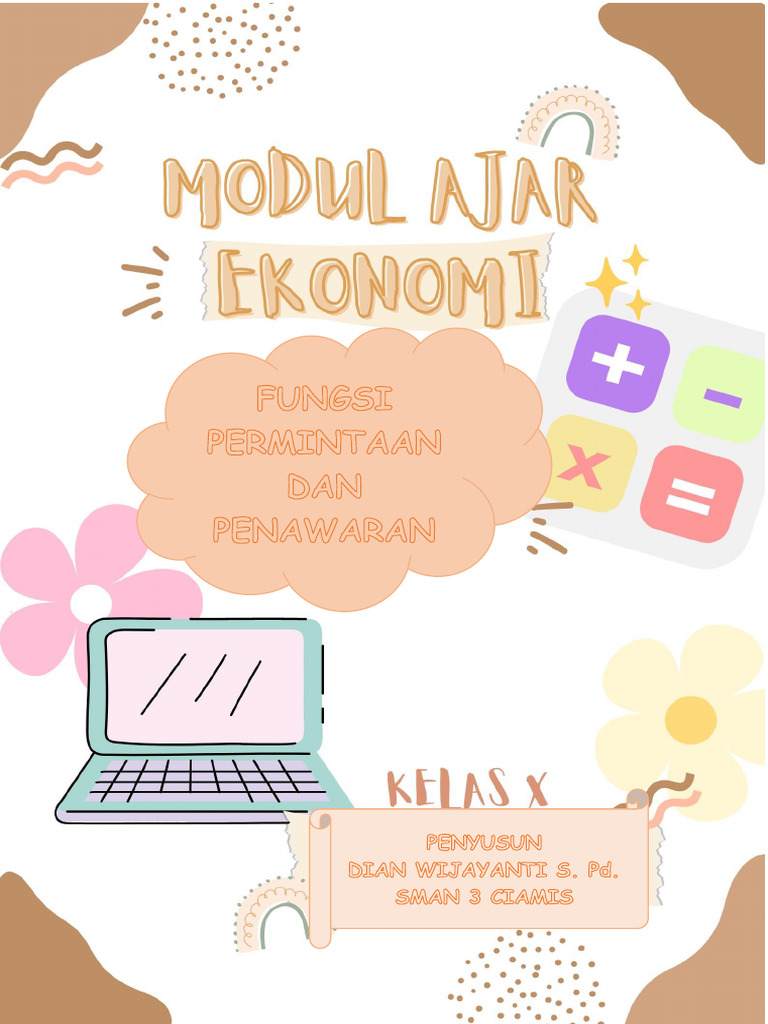 Modul Ajar Fungsi Permintaan Dan Penawaran | PDF
