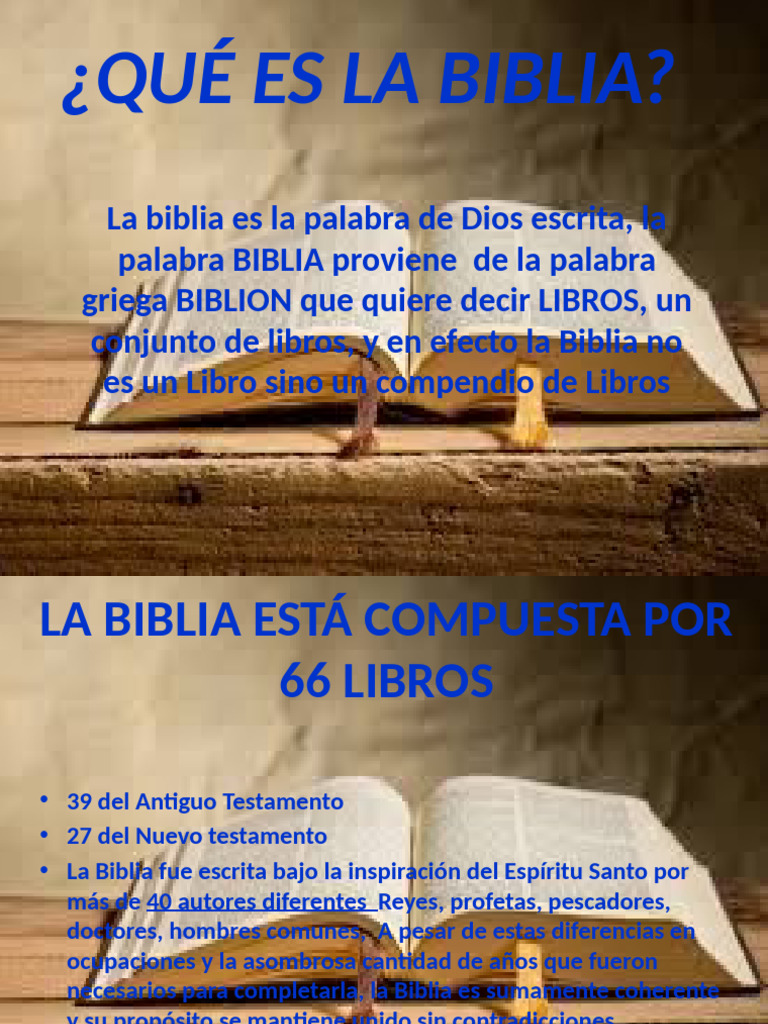 Qué Es La Biblia | PDF | Biblia | Viejo Testamento