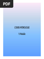 Cours d'Hydrologie Appliquée | PDF | Hydrologie | Cycle de l'eau