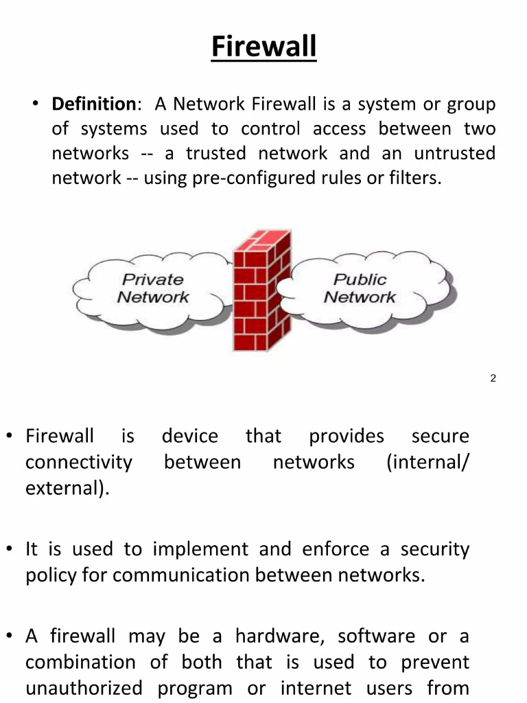 Firewall | PDF