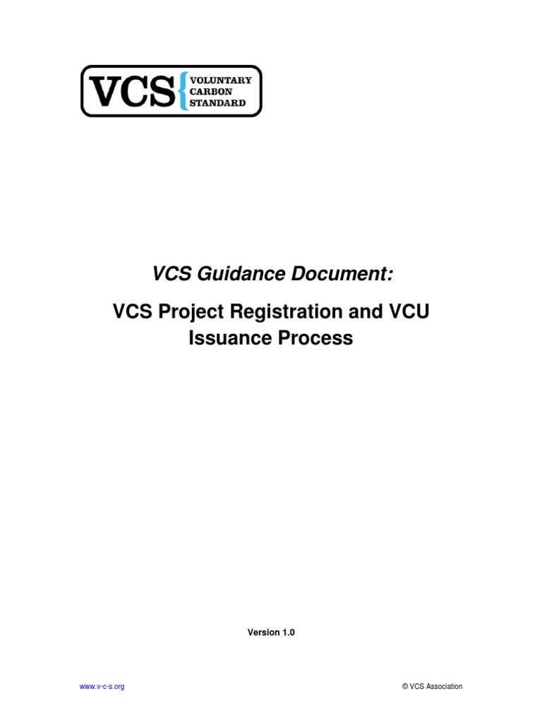 VCS Project Registration Process Version 1 | PDF | Verification And ...