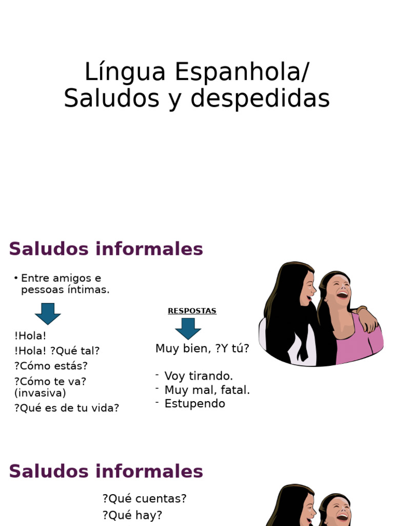 Saludos y Despedidas en Español | PDF