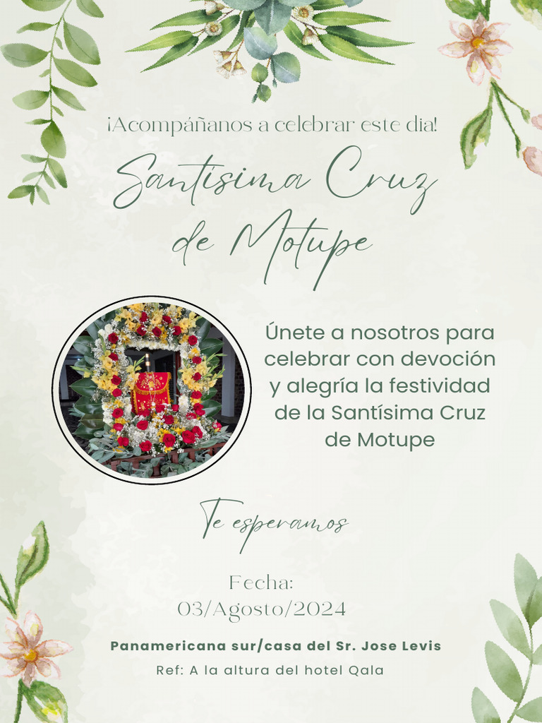 Celebracion de La Cruz de Motupe | PDF | Religión y espiritualidad