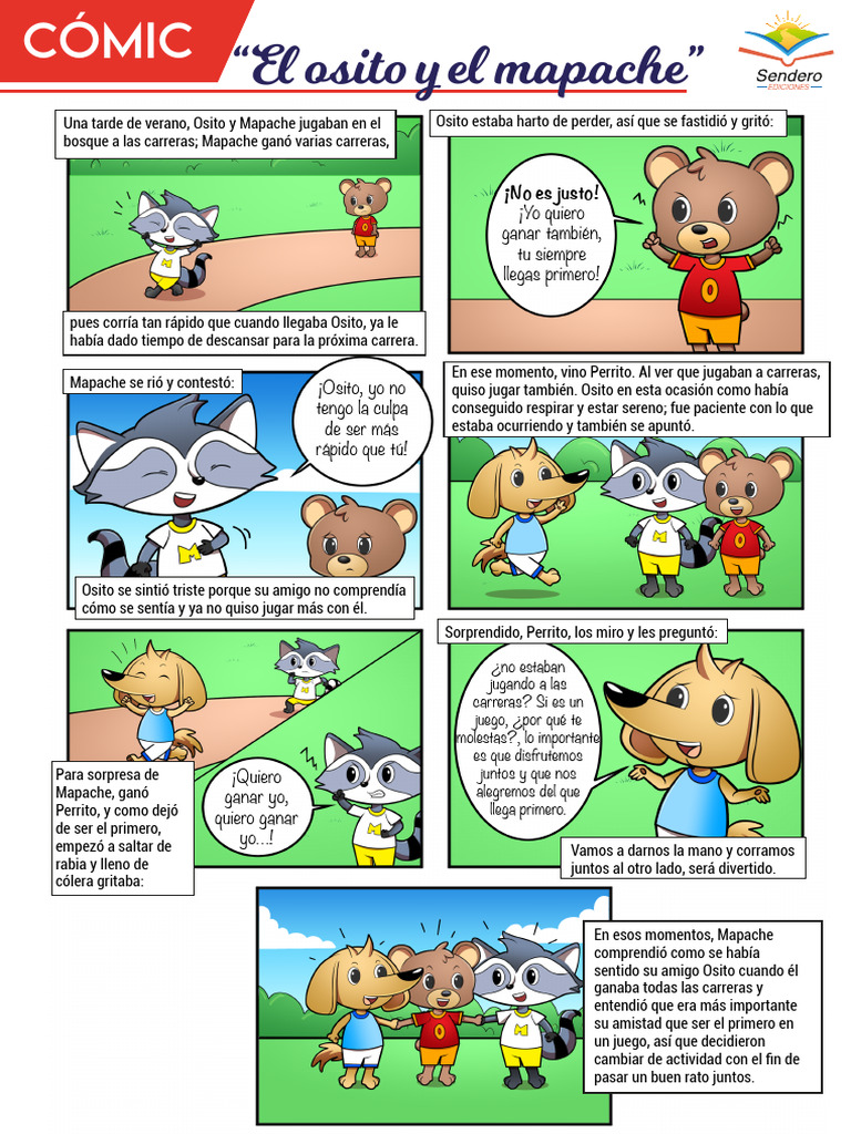 Amistad y Competencia en "El Osito y el Mapache" | PDF