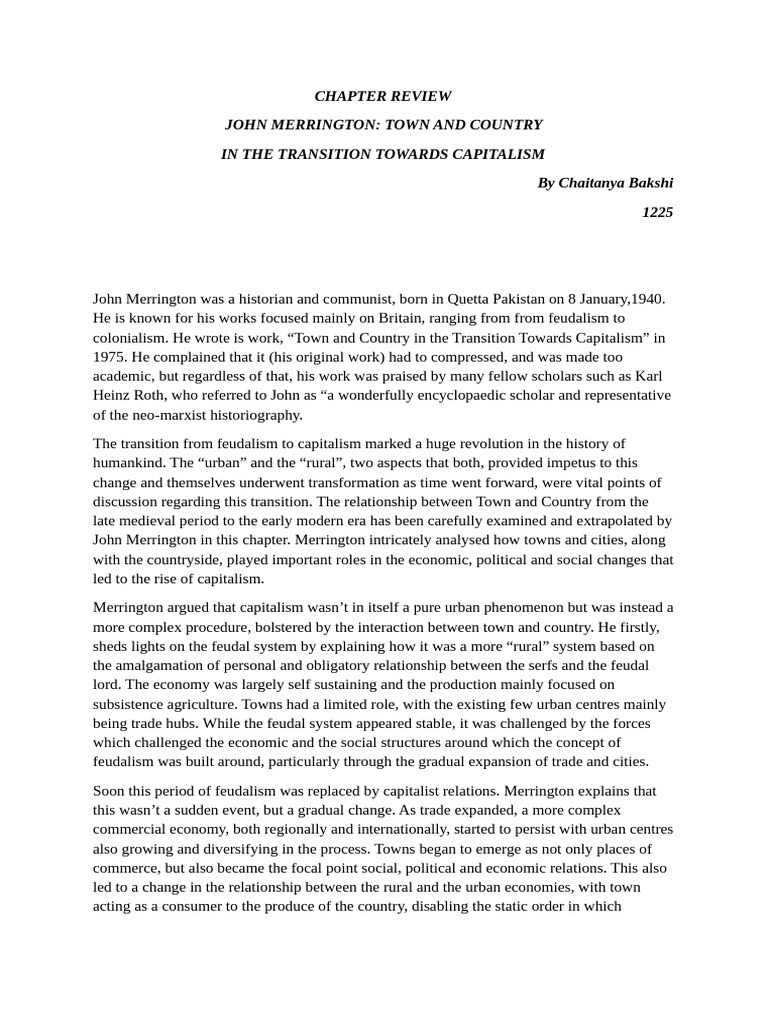 Chapter Review, Continous Assessment | PDF | Capitalism | Market ...