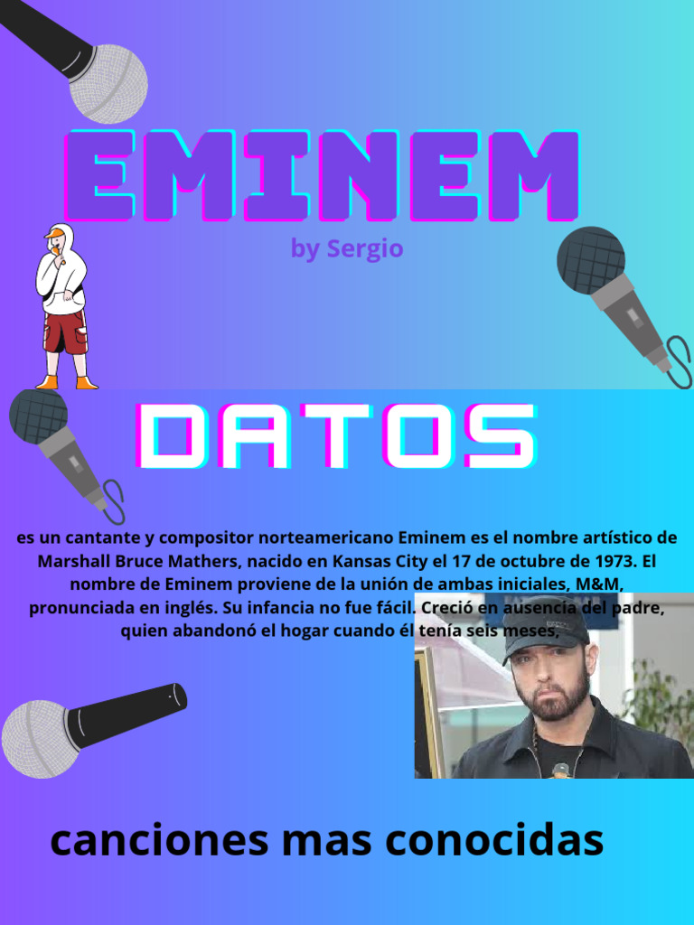 Eminem: Vida y Éxitos Musicales | PDF