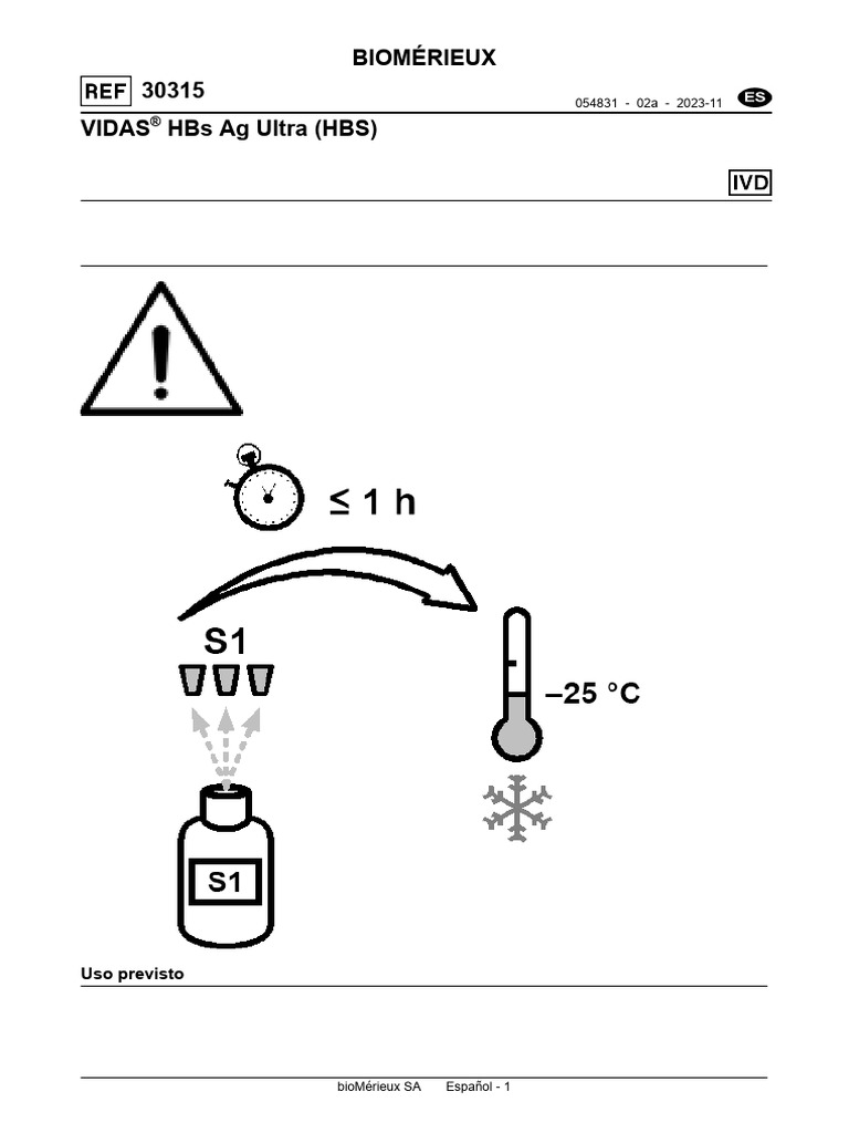 Vidas Hbs Ag Ultra | PDF | Hepatitis | Hepatitis B