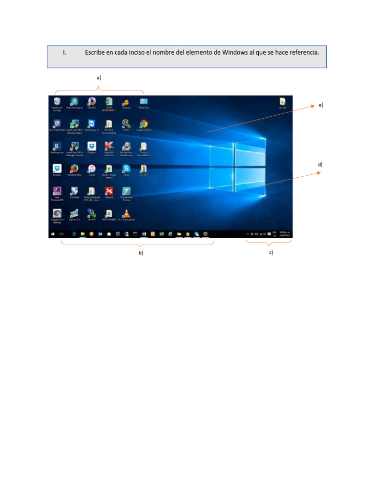 Identificación de Elementos de Windows | PDF | Computadoras
