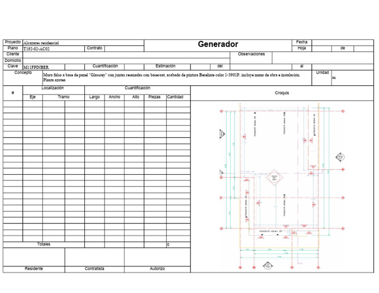 Generador: Alcazares Residencial T192-02-AC02 | PDF